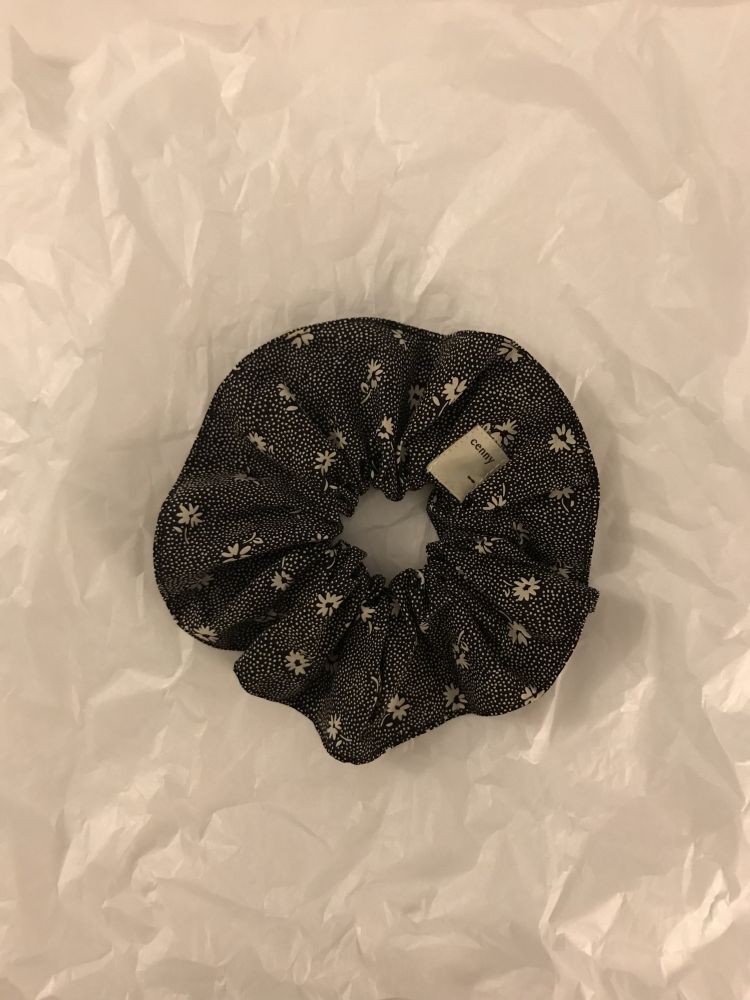 vintage hair ruffle - Dark Floral : cenny 체니