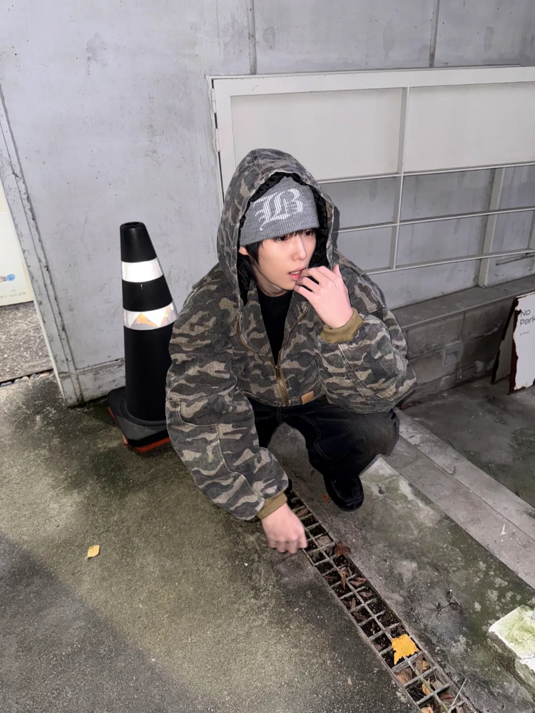 헤비 카모 후드 집업 : 쇼핑몰 딘 / devn. - 남자 쇼핑몰