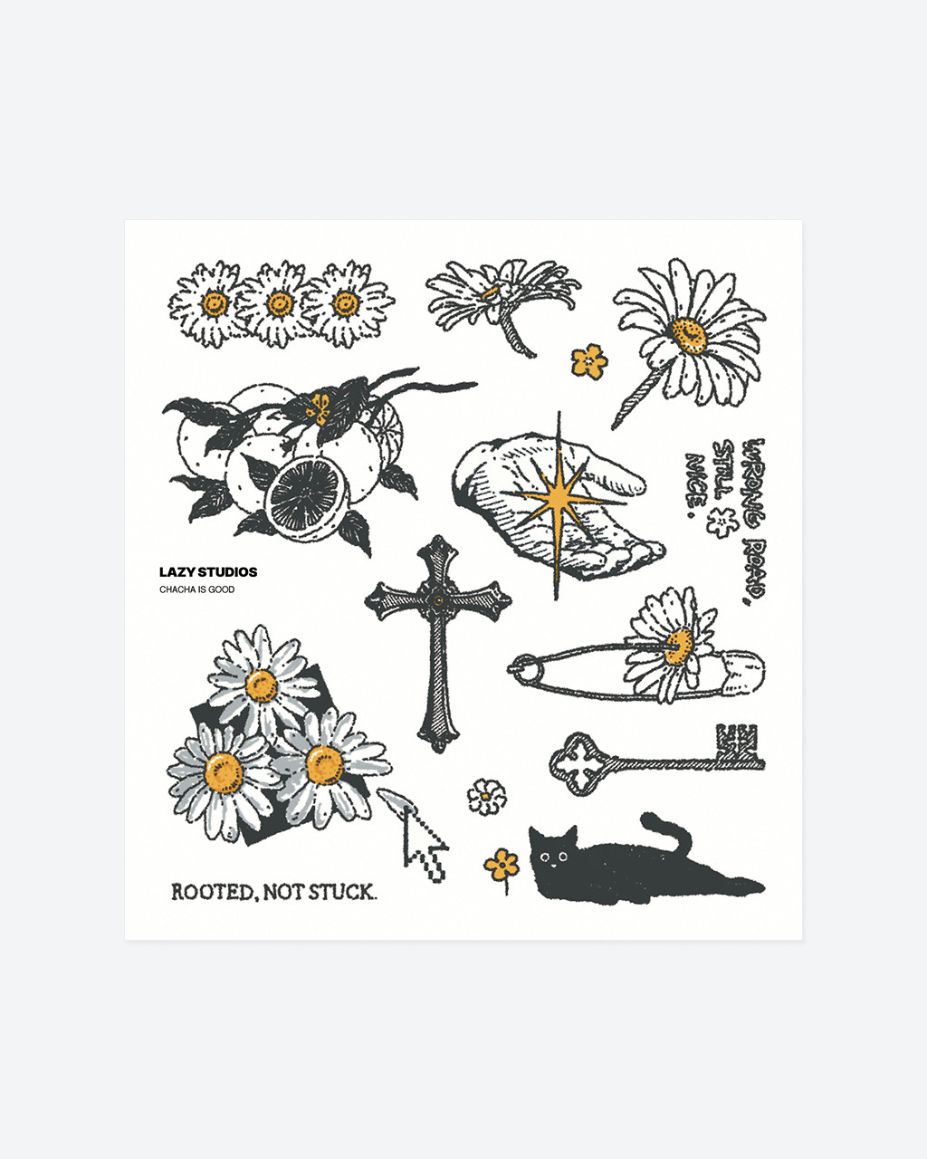 CHACHA IS GOOD 01 (2매) : 레이지스튜디오, Support successful tattoo.