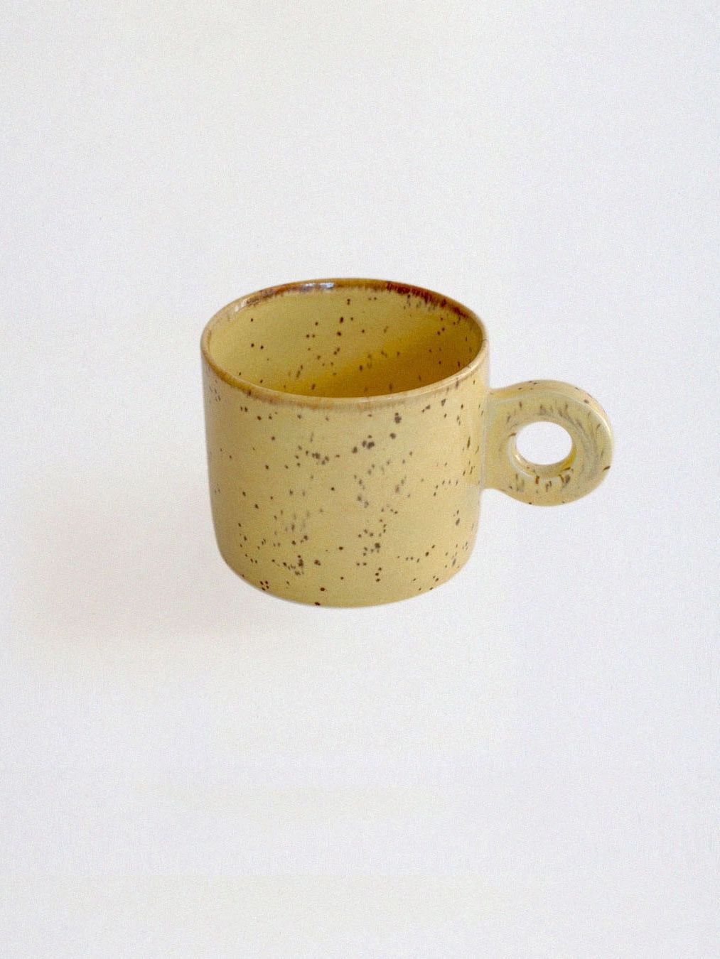 Mustard Two-Tone Latte Cup : supul
