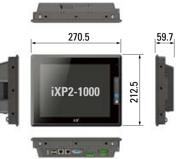 iXP2-1000A, iXP2 1000A, 이더넷, Ethernet, 10.4인치, 10.4", 10.4inch, XP70-TTA/AC, XP70 TTA/AC, iXP70 ...