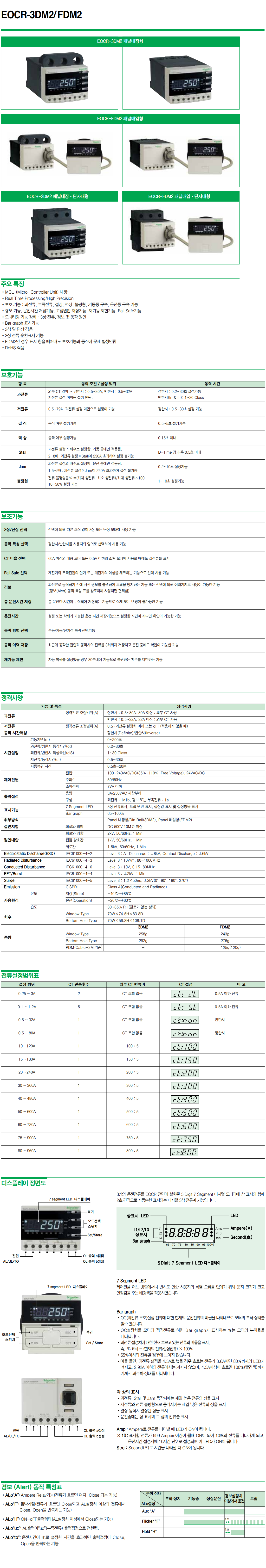 FDM2-WRDUWZ 외, 슈나이더 모터보호계전기 : 투에스케이