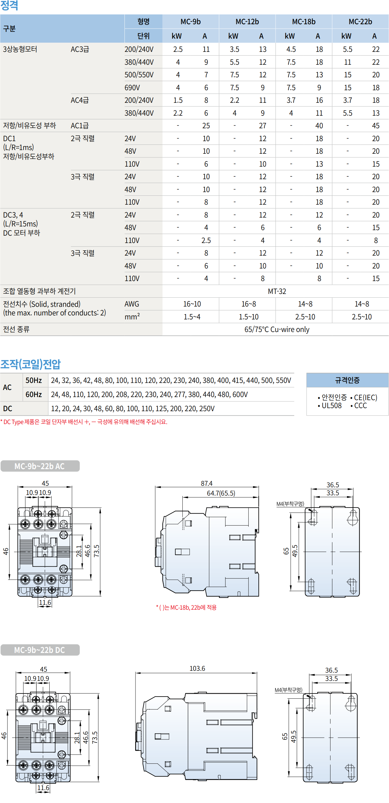 MC-9b, MC9b, MC 9b, GMC-9, GMC9, GMC 9, Metasol MC, 전자접촉기, 마그네트 ...