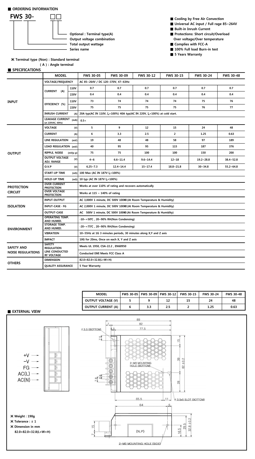 FWS30-24, SMPS, FINE POWEREX : 투에스케이