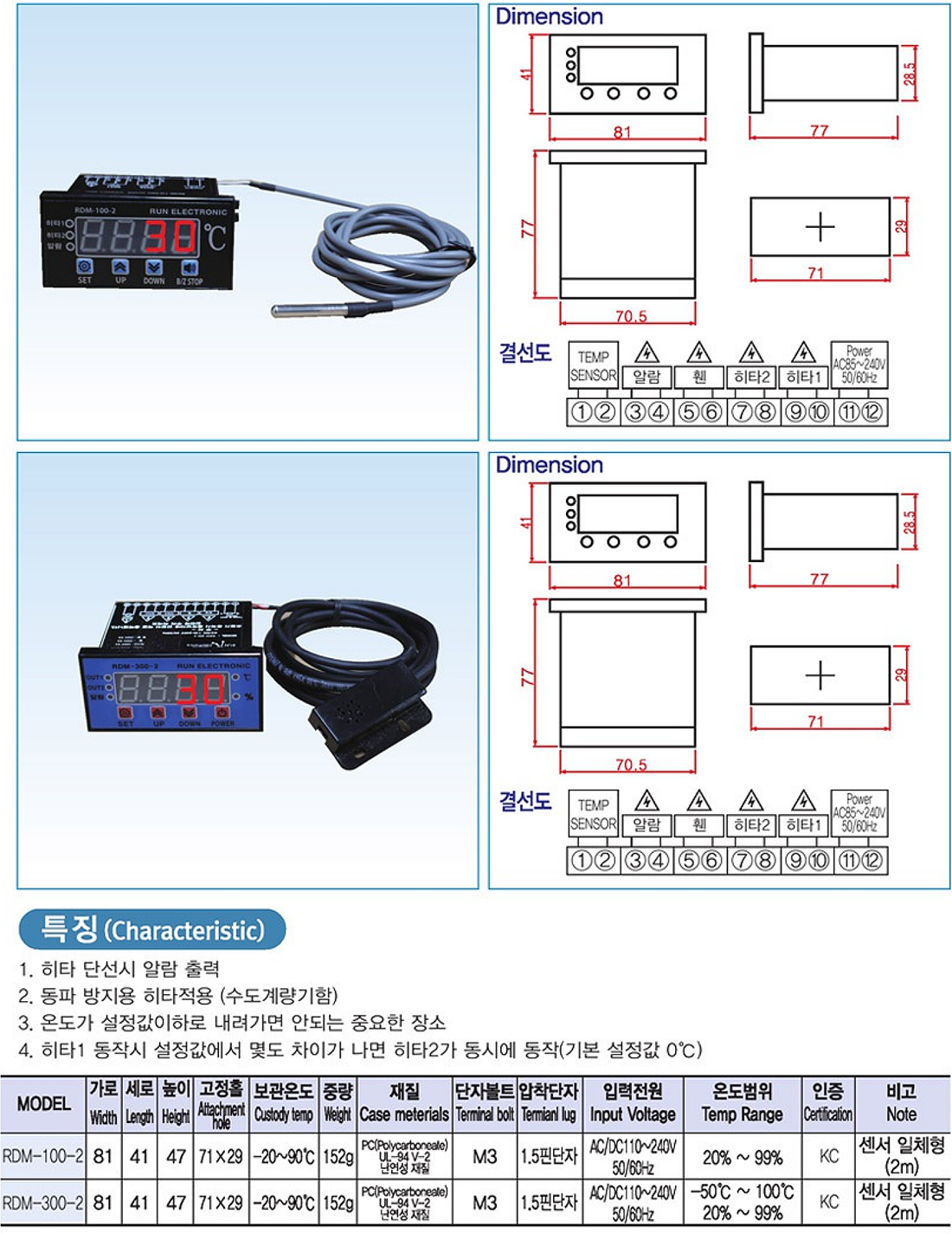 RDM-100, RDM-100-2, RDM100, RDM1002, RDM 100, RDM 100 2, 디지털 온도조절기 ...