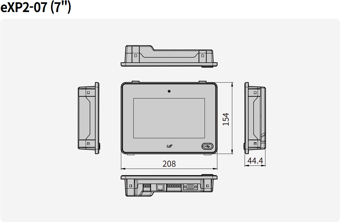 eXP2-0700D, eXP2 0700D, 이더넷, Ethernet, , 7인치, 7", 7INCH, XP40-TTA, XP40 TTA, eXP40-TTA, eXP40 ...