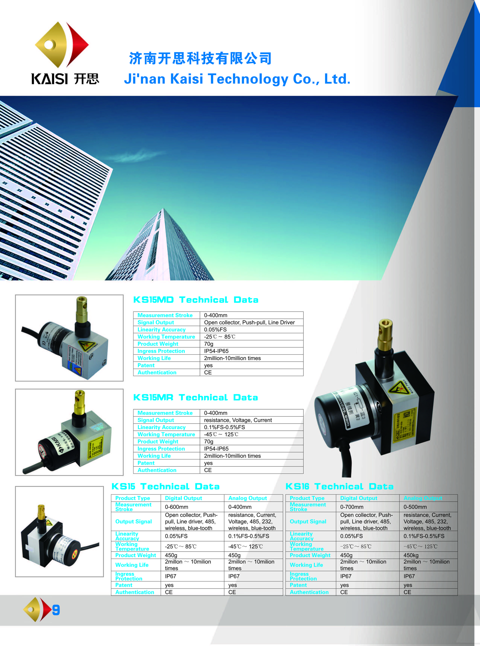 (KS16D, 0~600mm) Digital,Draw Wire Displacement Sensor Wire Potencial ...