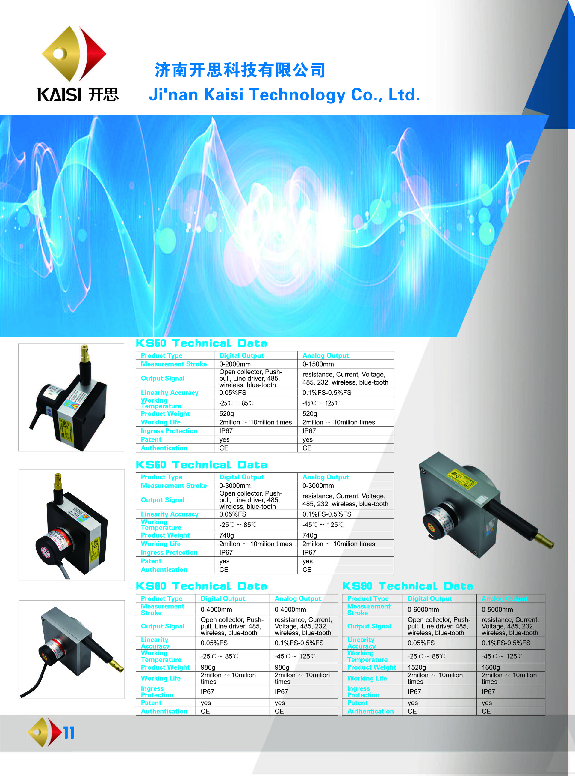 (KS16D, 0~600mm) Digital,Draw Wire Displacement Sensor Wire Potencial ...