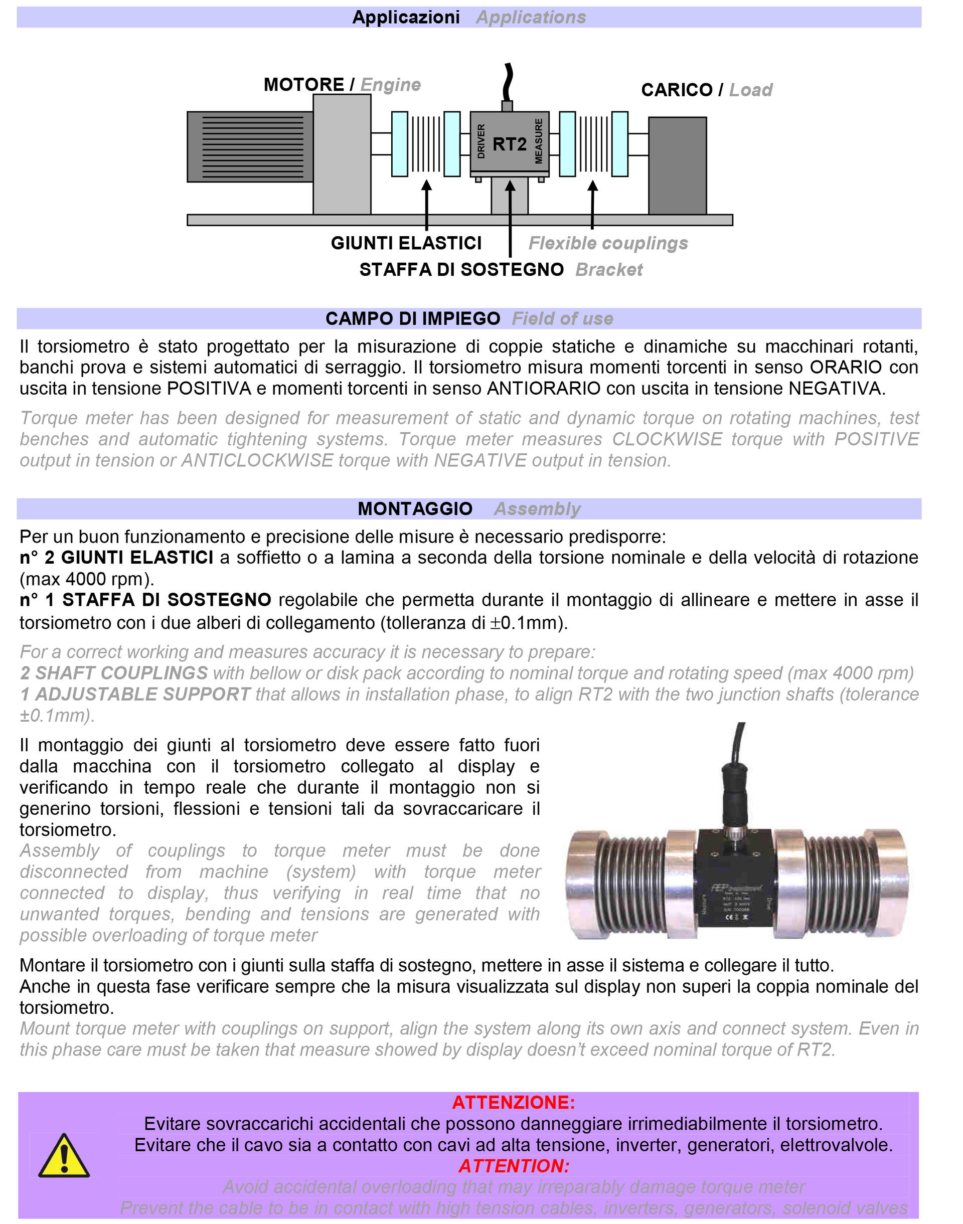 Torque Transducers ATC BTR2 DTR2 TRX MICROTOR Torque KAL RT2 RT2-USB STAR-T TRS EASYTORK Torque ...