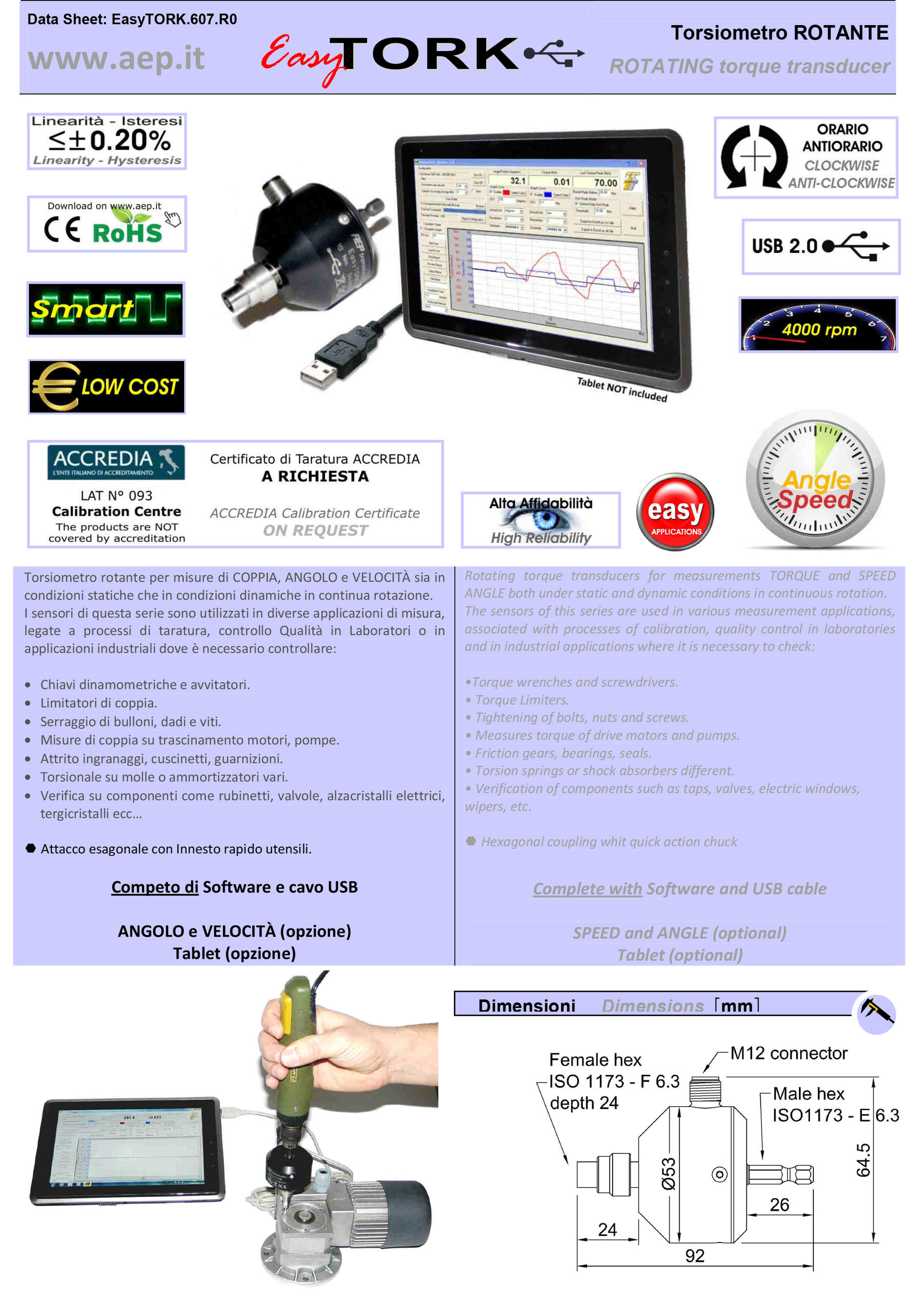 Torque Transducers ATC BTR2 DTR2 TRX MICROTOR Torque KAL RT2 RT2-USB STAR-T TRS EASYTORK Torque ...