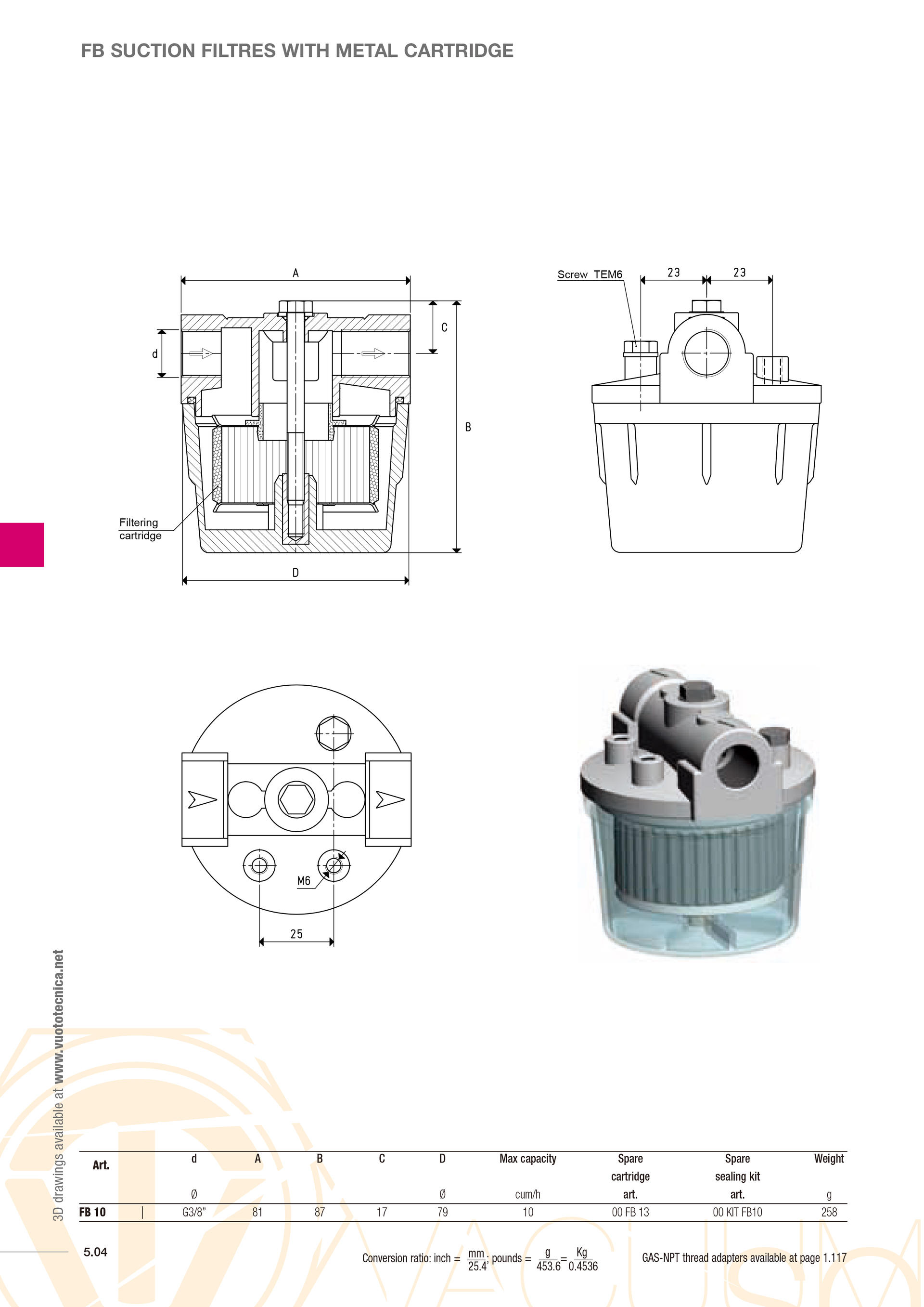 (VUOTO home page) FCL1 00FCL03 FB5 00FB03 FC10 00FC04 FO160 FP25 FS5 ...