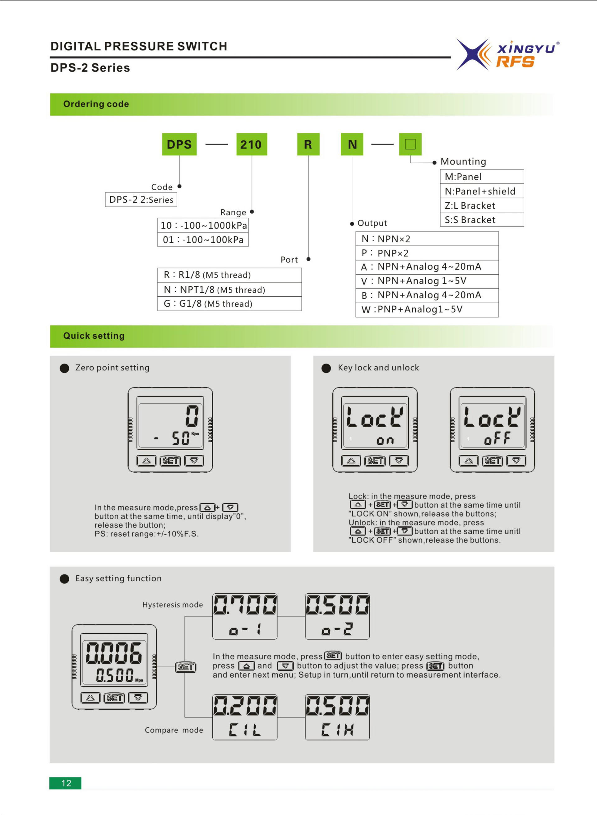 DPS-2 DPS-210 DPS-201 (DPS210) (DPS201) KP43 KP25 RFS LCD Digital ...