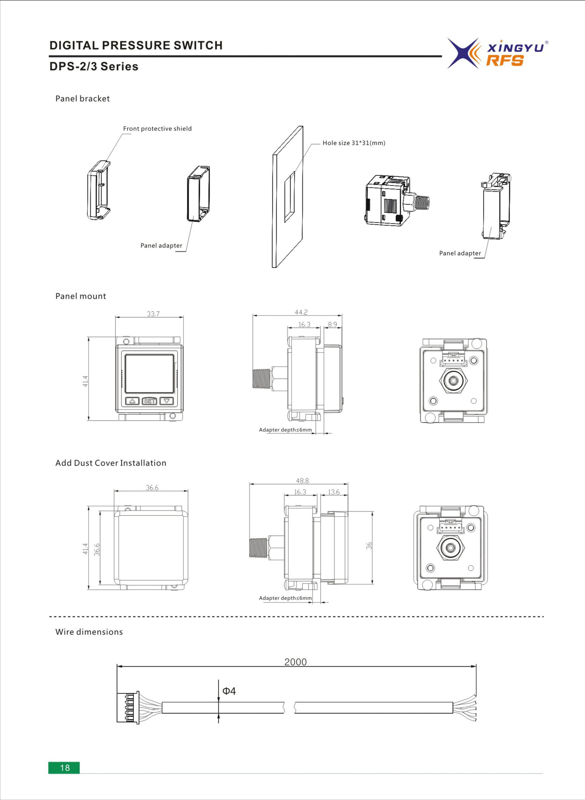 DPS-2 DPS-210 DPS-201 (DPS210) (DPS201) KP43 KP25 RFS LCD Digital ...