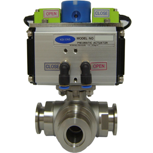 3-WAY 3-PIECE VACUUM BALL VALVE(NW) : KSV ENG
