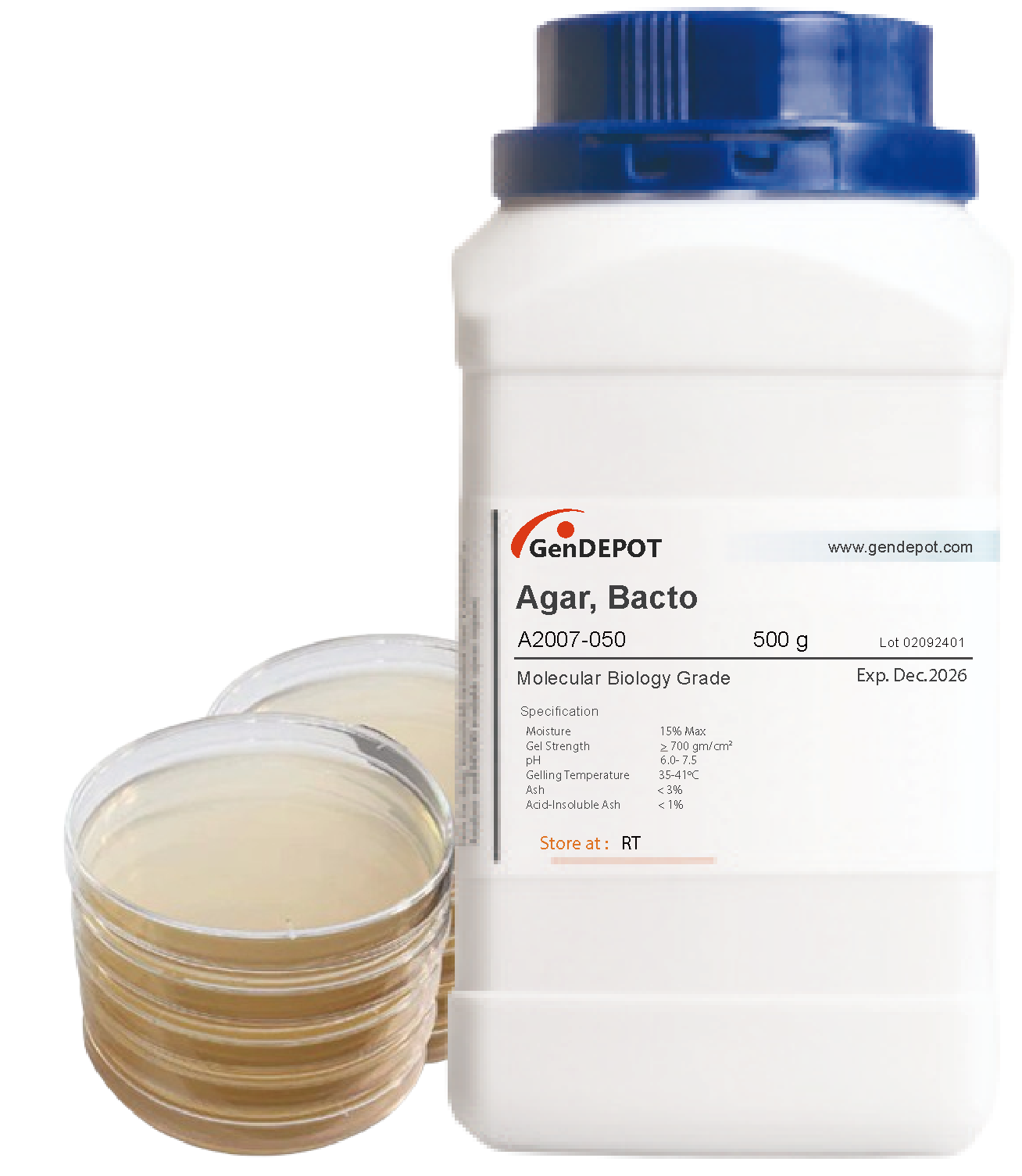 Agar, Bacto : GenDEPOT 제품 소개