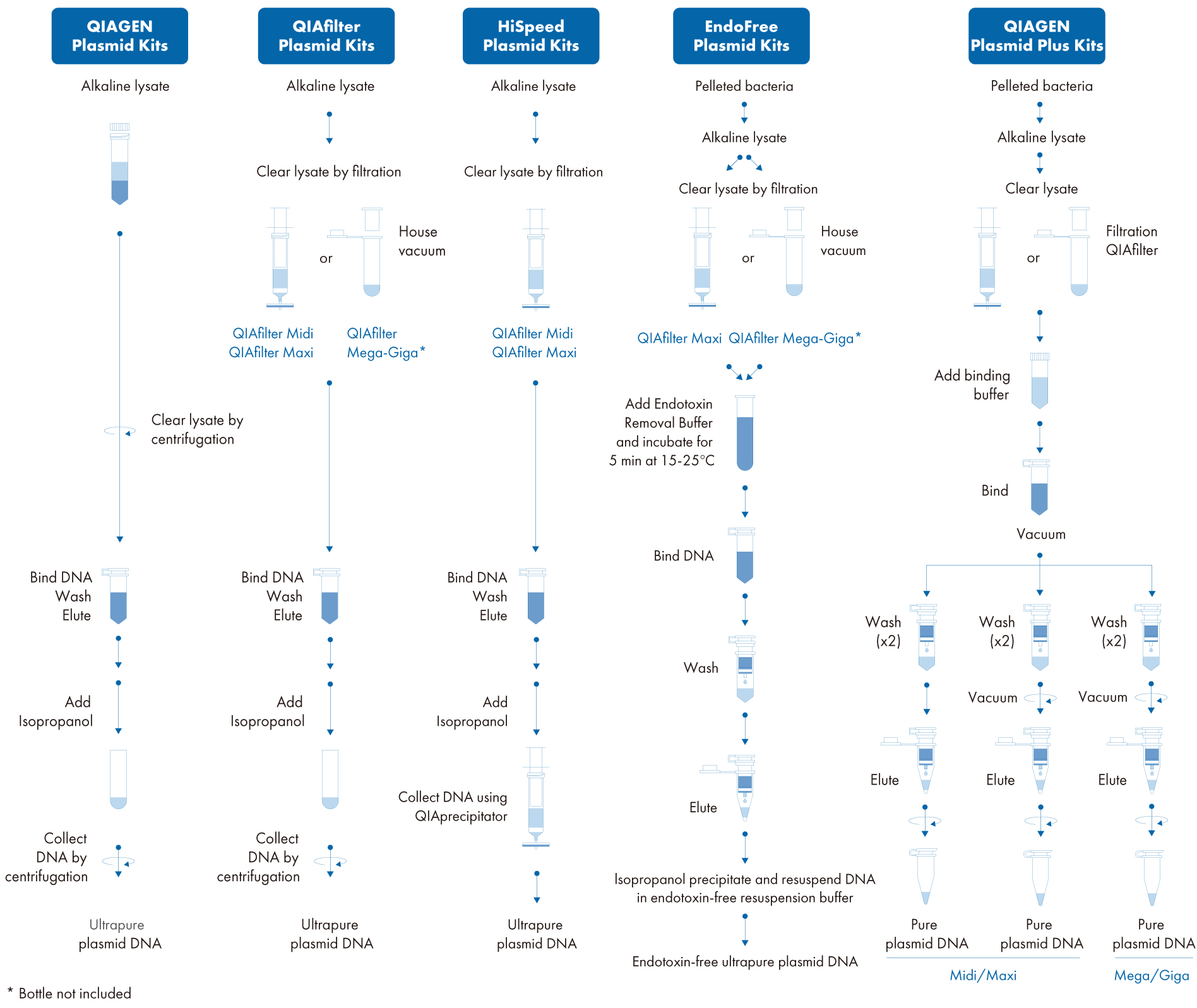QIAGEN의 다양한 plasmid DNA purification kit. : QIAGEN 제품 소개