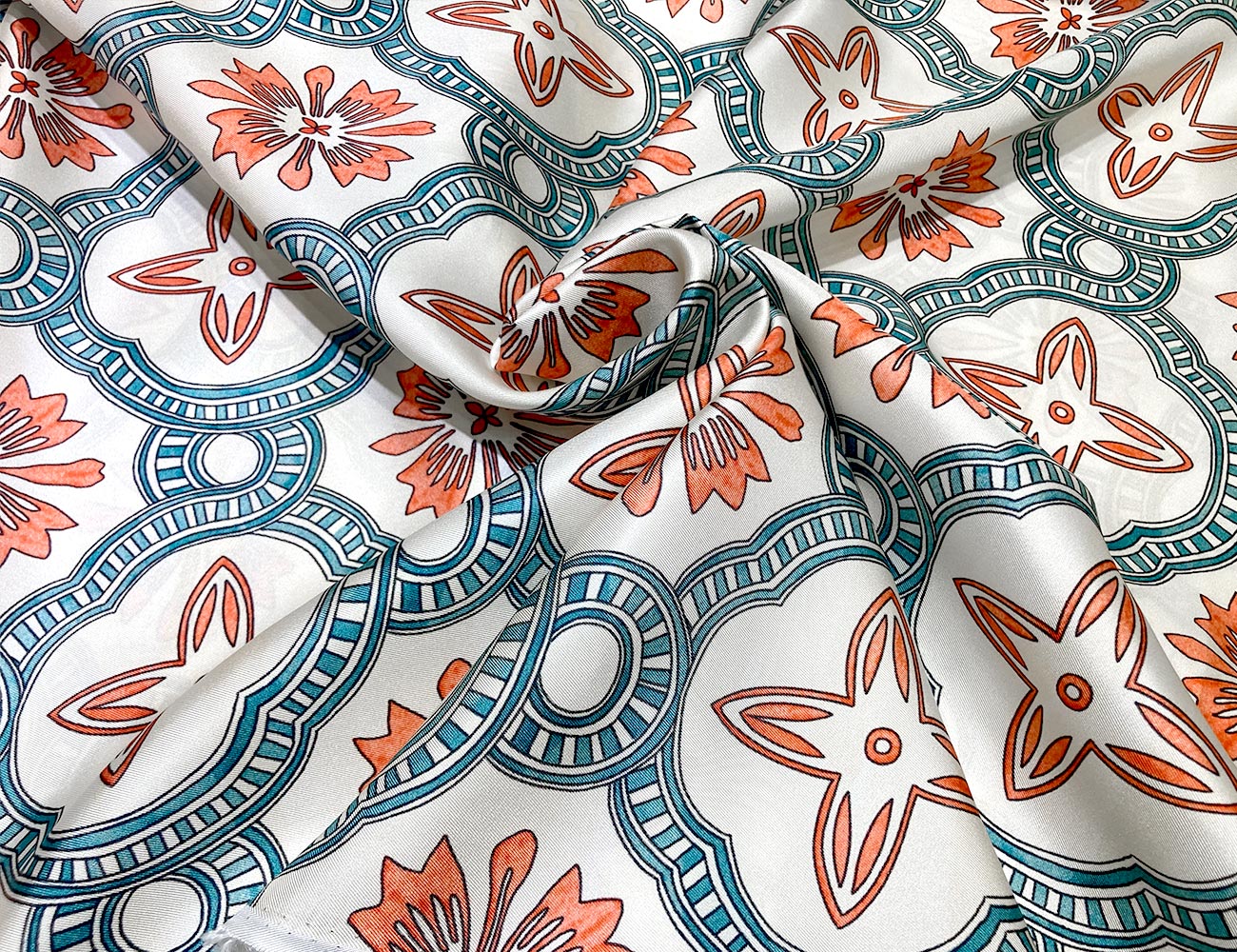 12m/m twill silk drawing pattern DTP : 실크메이트