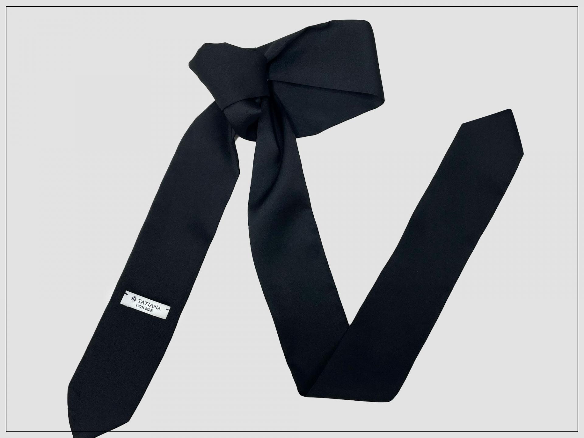 neck-tai type scarf *sample : 실크메이트