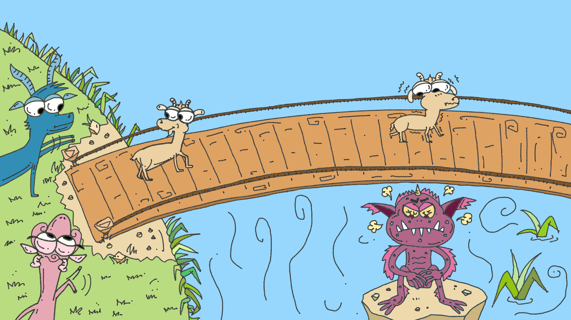 영어 동화"The three goats" : DIGIFLOS