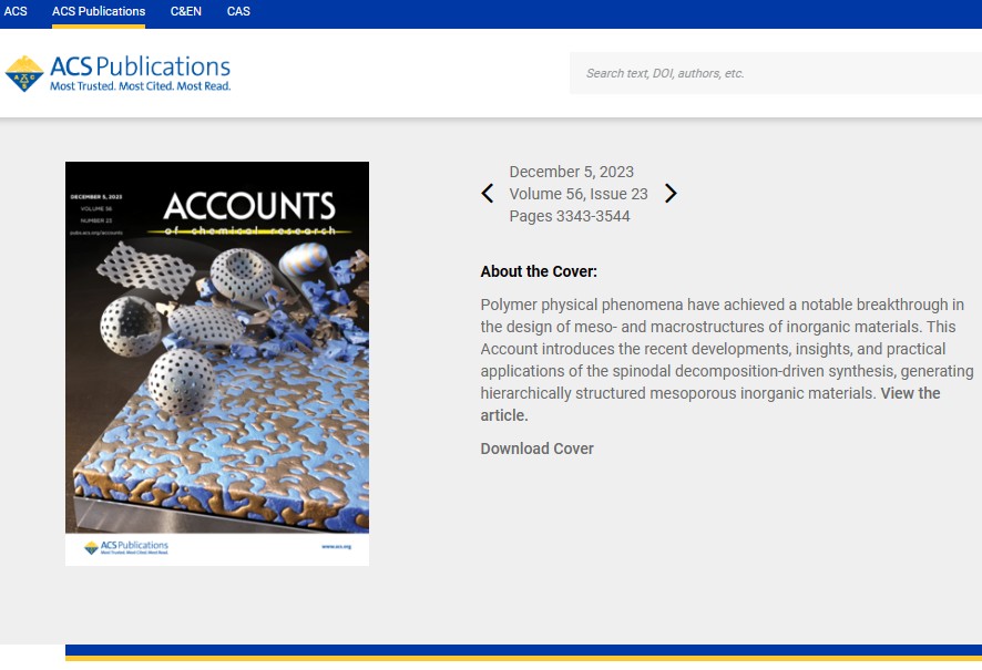 ACS_Accounts of Chemical Research : Publishing News