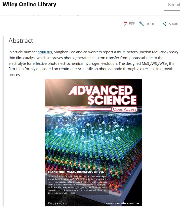 Wiley_ADVANCED SCIENCE : Publishing News
