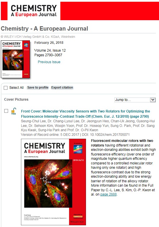 Wiley_Chemistry-A European Journal : Publishing News