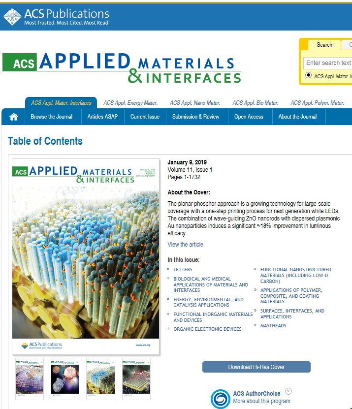 ACS_Applied Materials & Interfaces : Publishing News