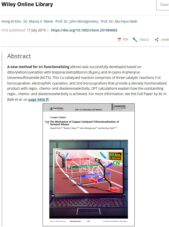 Wiley_CHEMISTRY A European Journal : Publishing News