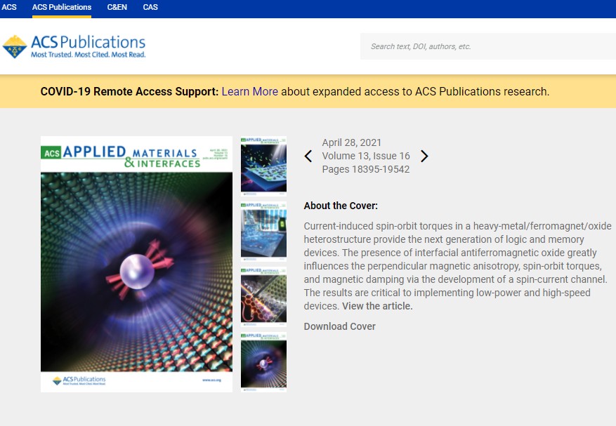 ACS_Applied Materials & Interfaces : Publishing News
