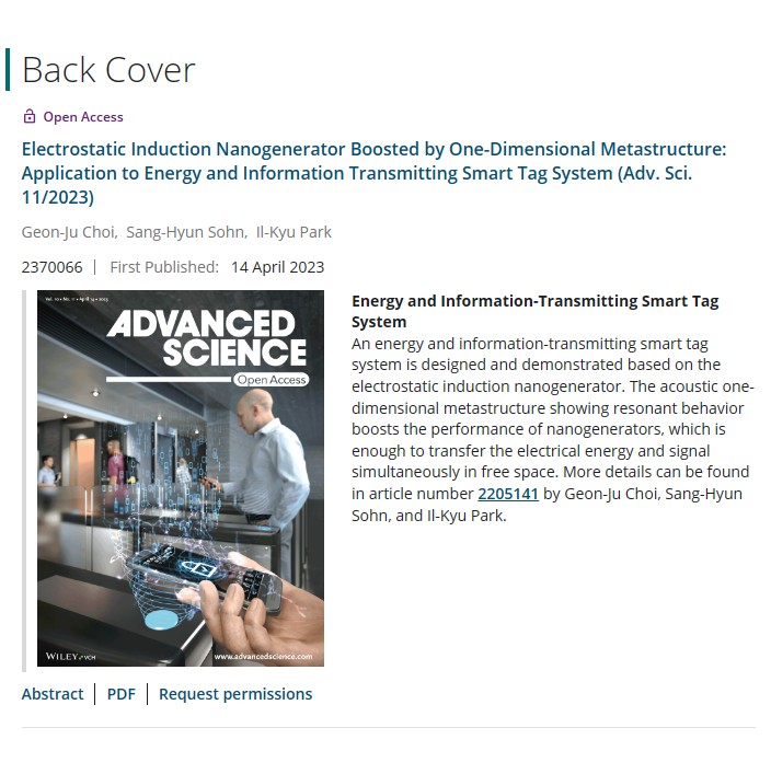 Wiley_ADVANCED SCIENCE : Publishing News