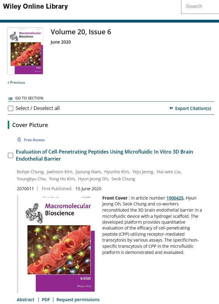 Wiley_Macromolecular Bioscience : Publishing News