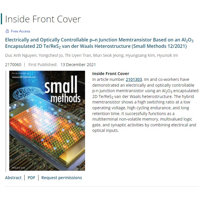 Wiley_Small Methods : Publishing News