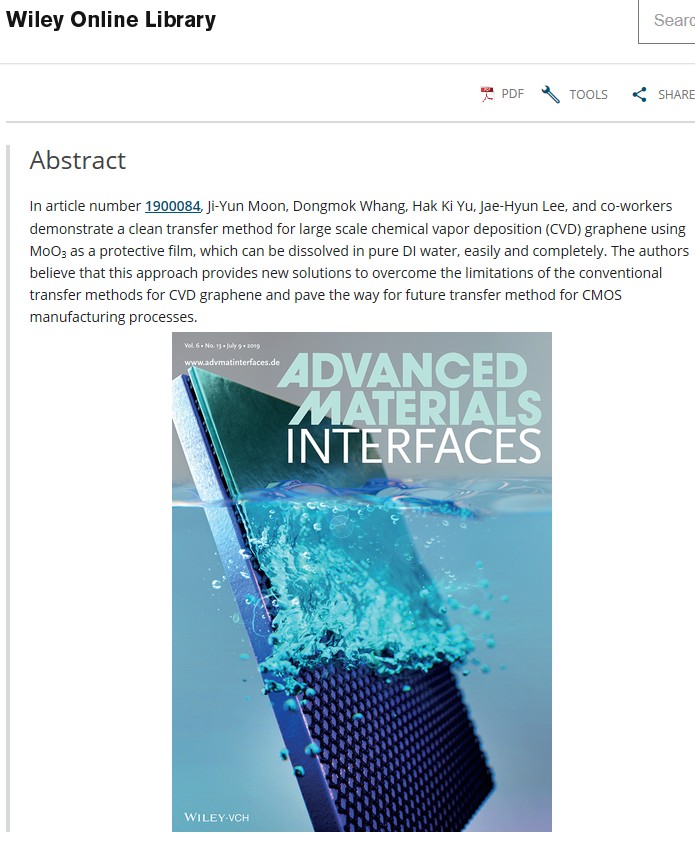 Wiley_ADVANCED MATERIALS INTERFACES : Publishing News