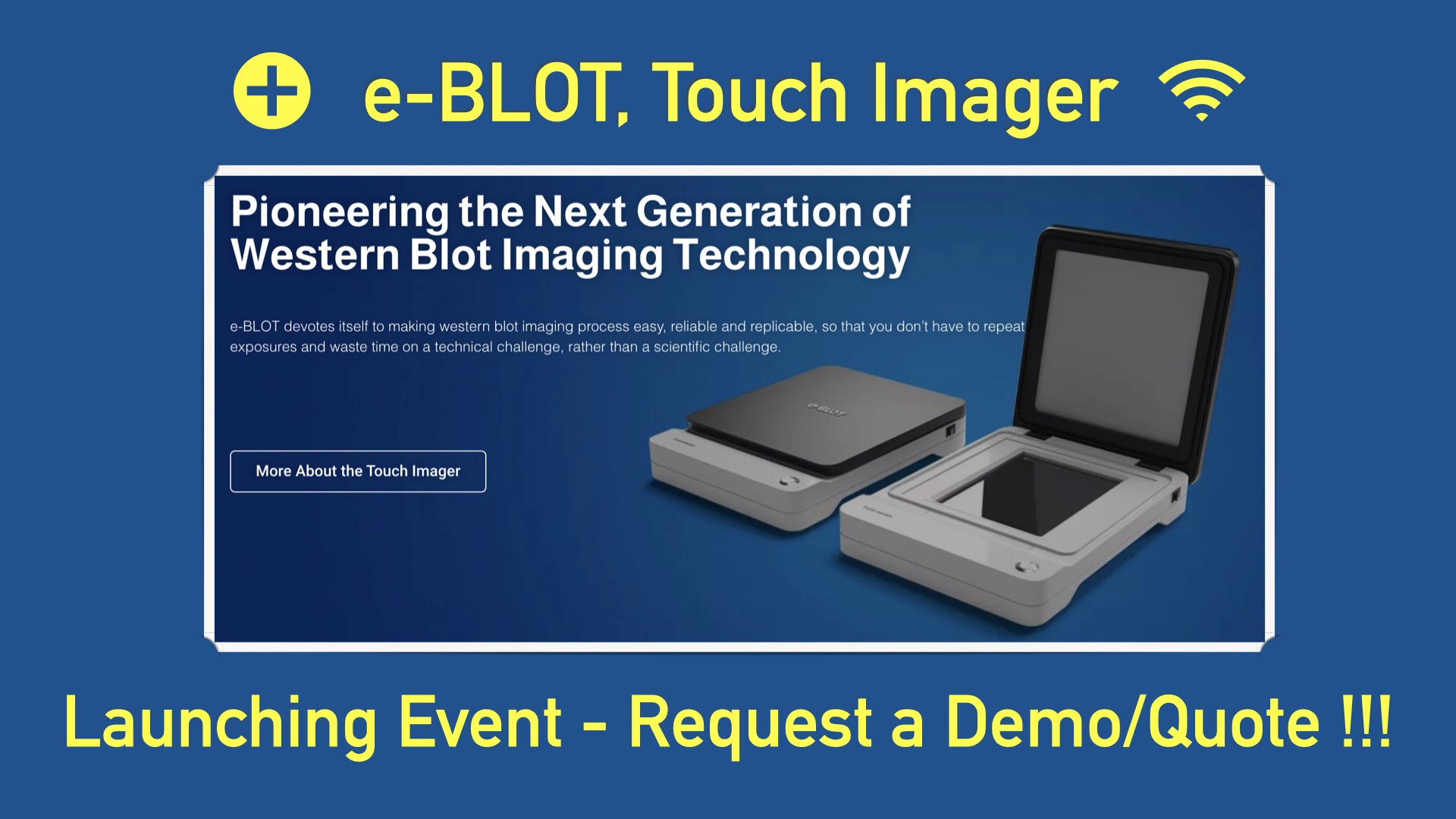 Touch Imager XLi ( e-BLOT ) Launching Event : 이앤씨바이오