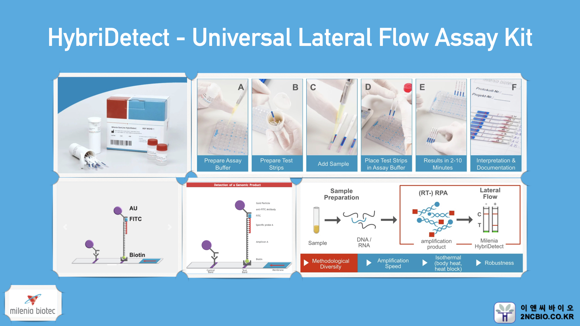 Milenia HybriDetect - Universal Lateral Flow Assay Kit : 이앤씨바이오