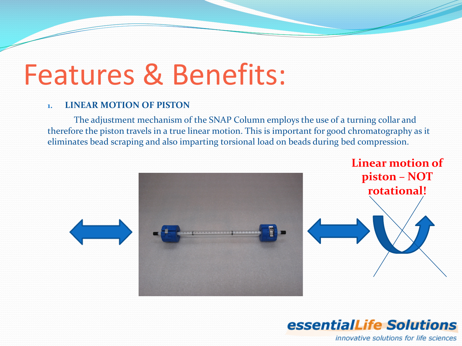 SNAP Columns Patended Technology, Features & Benefits... : 이앤씨바이오