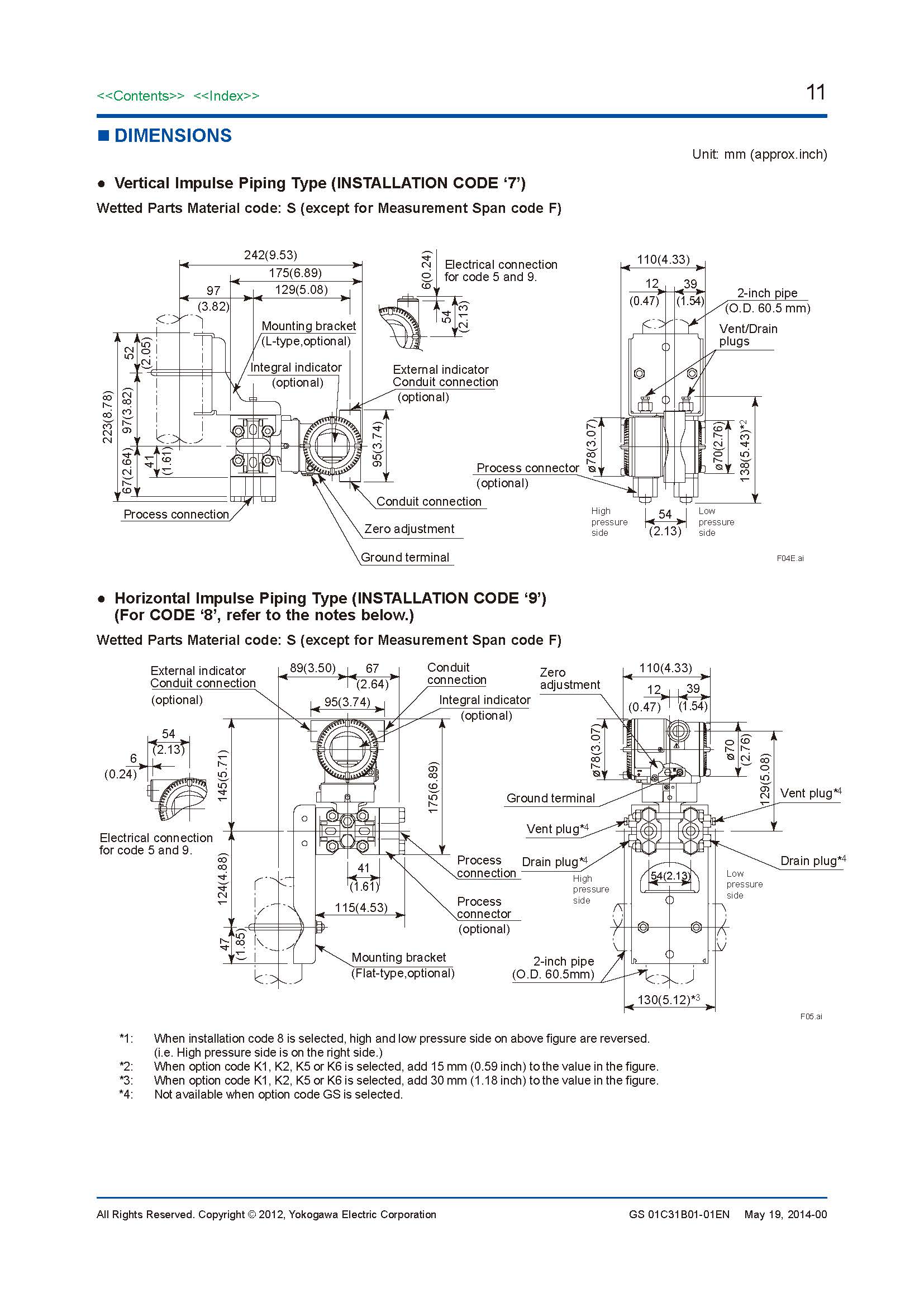 Differential Pressure Transmitter - EJA110E (YOKOGAWA) : (주)에이티 시스템즈