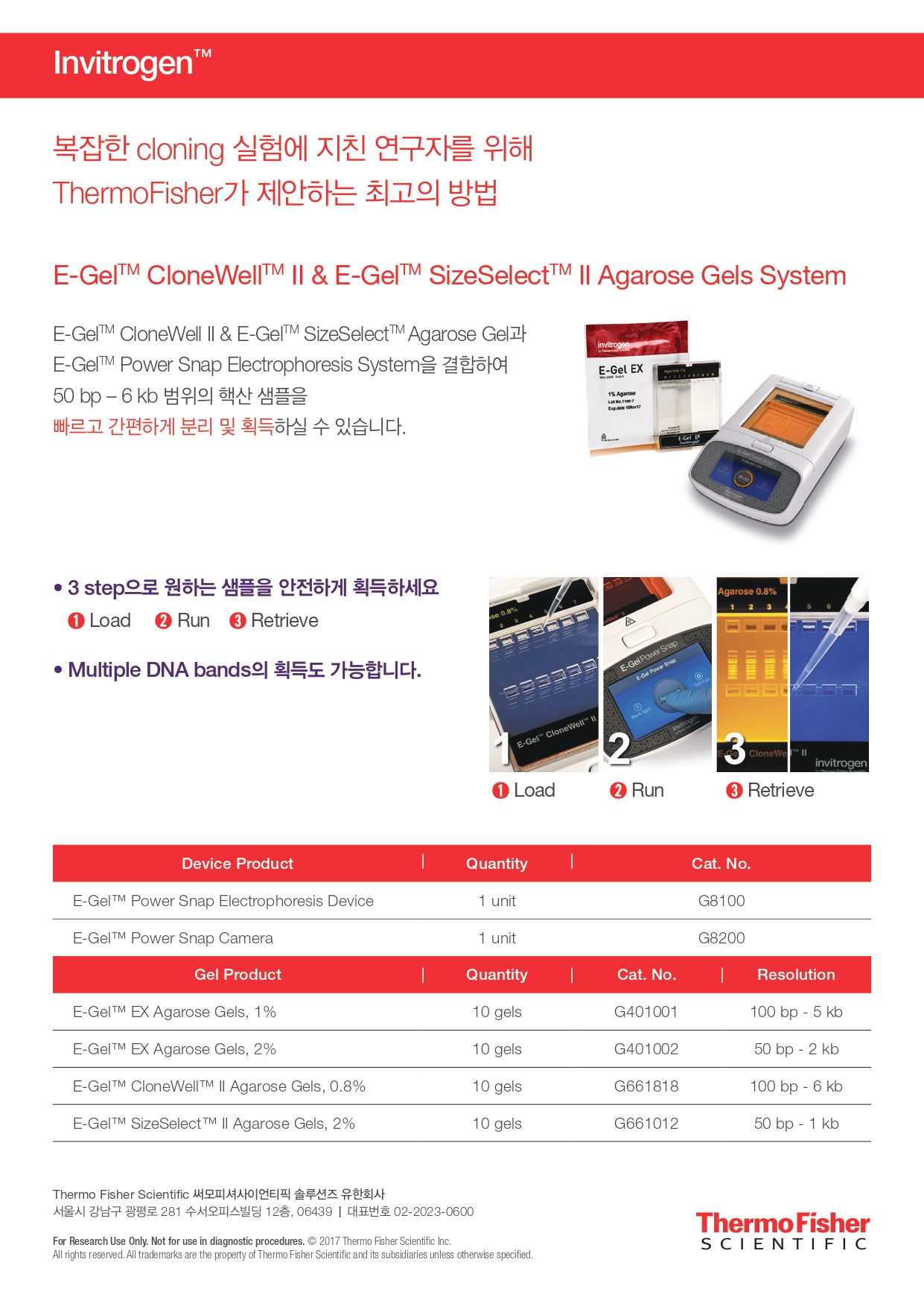 [Thermo] E-Gel PowerSnap 할인행사 [19.05.01~19.06.30] : 제품정보