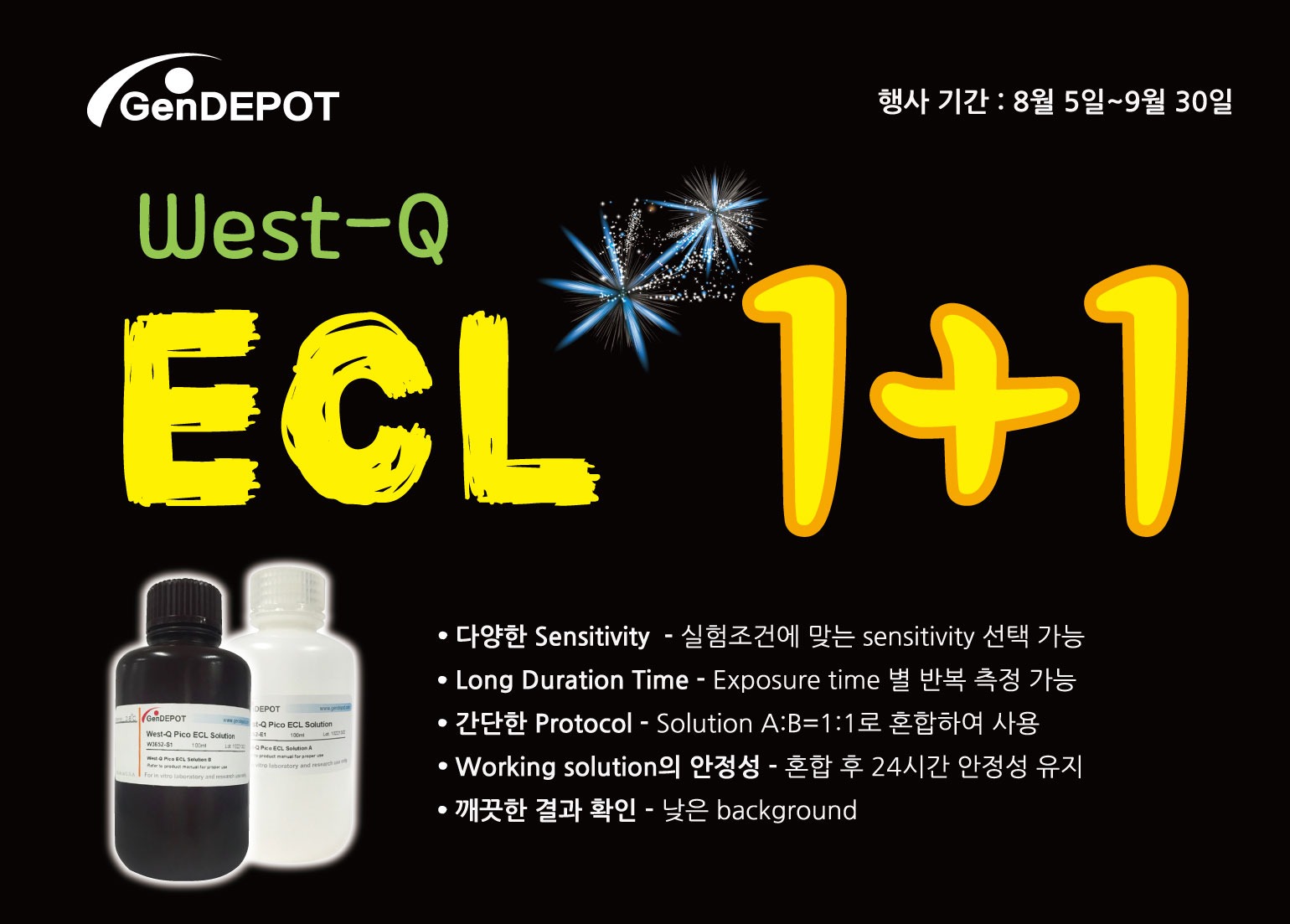 [GenDEPOT] West Q ECL 1+1 / Best Item 20% 할인행사[2019.08.05~2019.09.30] : 제품정보