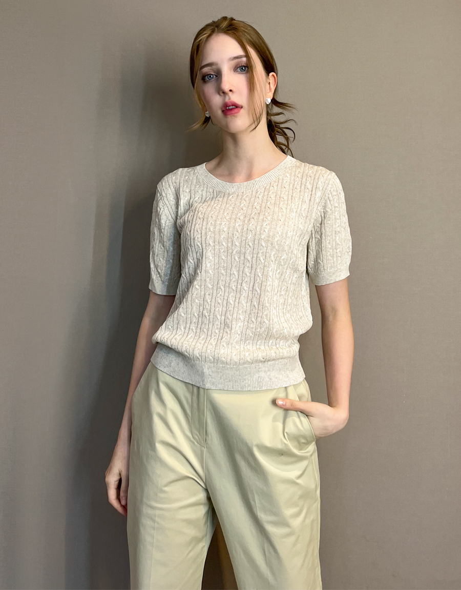 Summer Cable Knit Top (PBPR6NI03) : 파슨스 Parsons