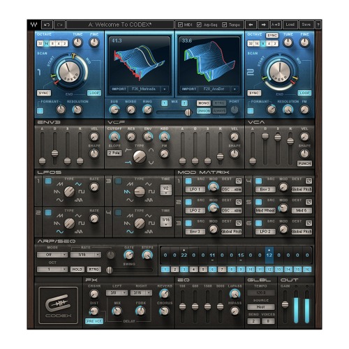 Codex Wavetable Synth : BLS : WAVES Audio