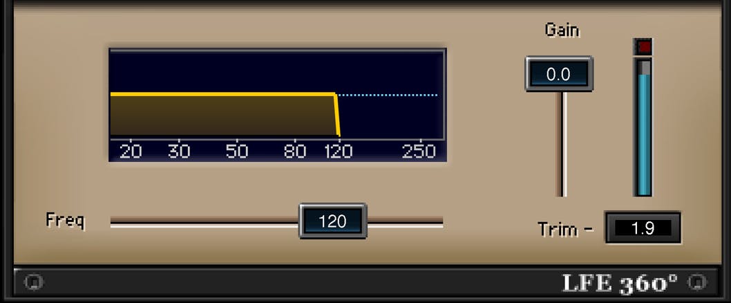 LFE360 Low-Pass Filter : BLS : Waves Creative Access