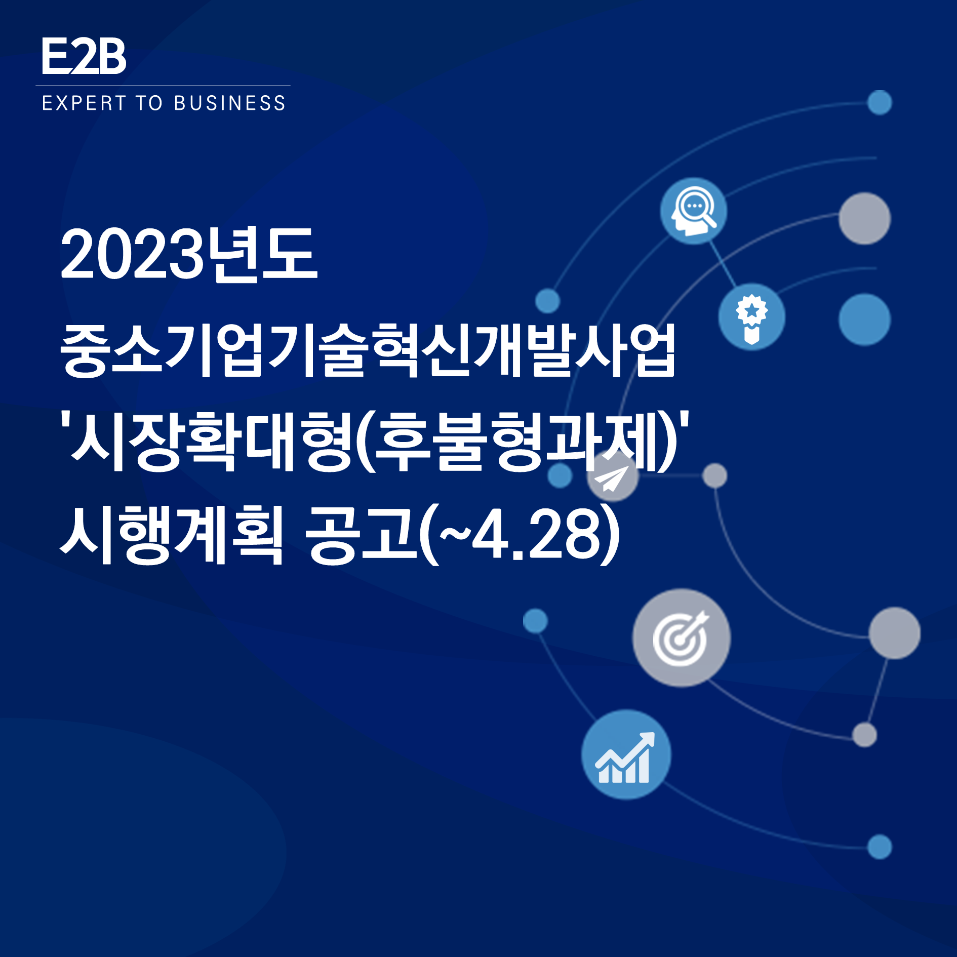 2023년도 중소기업기술혁신개발사업 시장확대형 후불형과제 시행계획 공고 ~4 28 윌랩