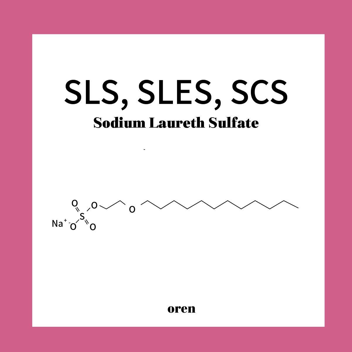 SLS, SLES, SCS 무엇이 다를까? : Learn 오랜, 매일 매일 건강해지는 생활