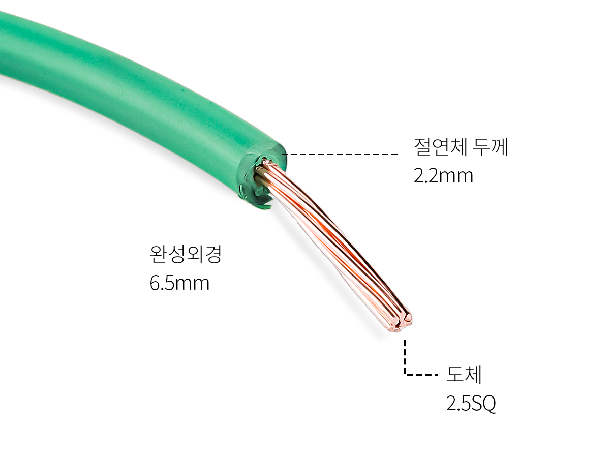 GV 접지선 2.5SQ : 미경전기
