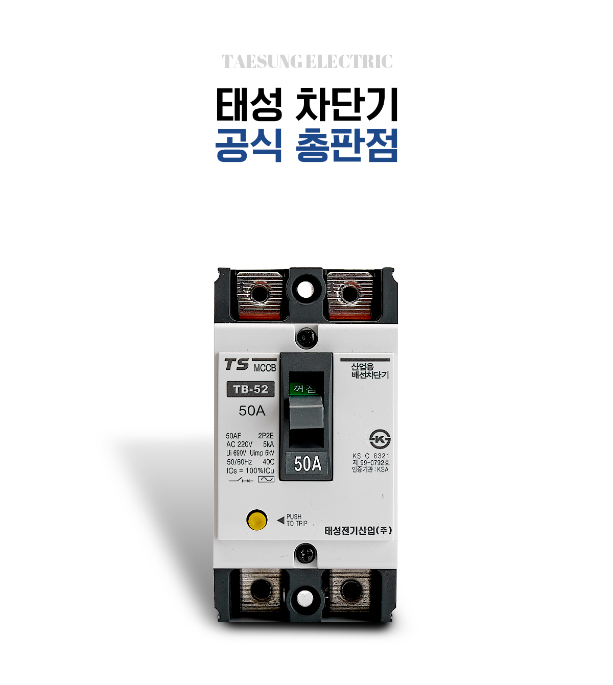 배선용차단기 2P 50AF : 미경전기