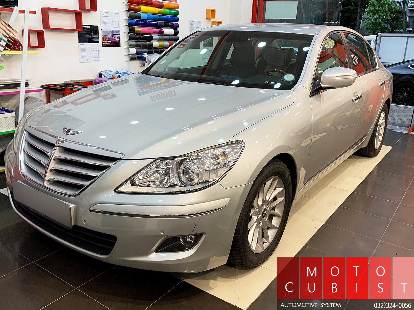 [제네시스 BH330] 애니가드 AP-80R 전면, 측면 썬팅 : 썬팅 갤러리