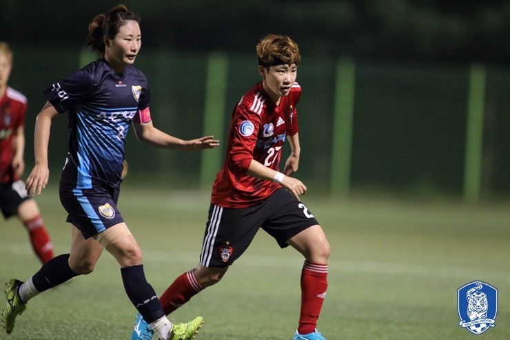 [WK리그 17R] ‘여민지-문미라 골' 수원도시공사, 보은상무에 승리 : KWFF - 한국여자축구연맹