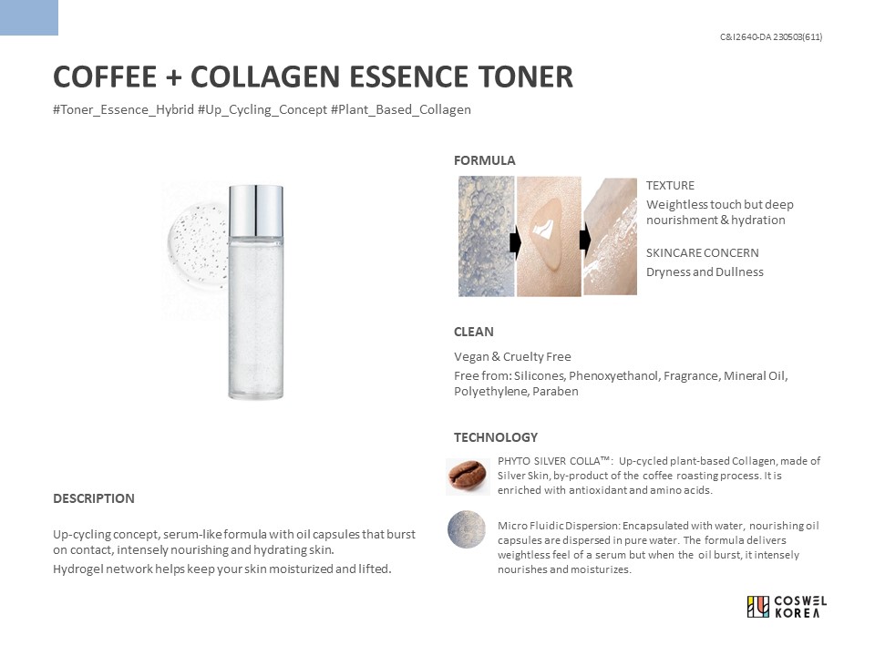 Coffee & Collagen Essence Toner : Coswel Korea - Notice