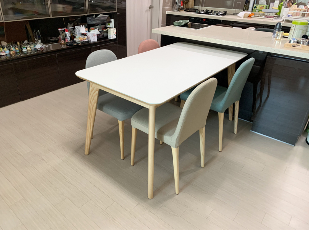 양산점 배송 - KT 테이블(내추럴-애쉬) : 고객님 댁에 놓인 프롬다이닝 제품